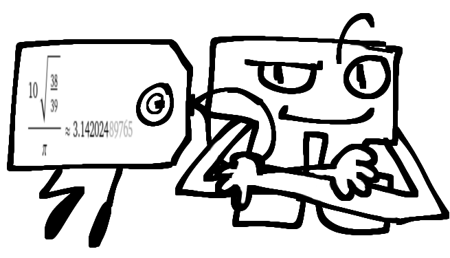 silly little doodle i just made for pi day | Fandom