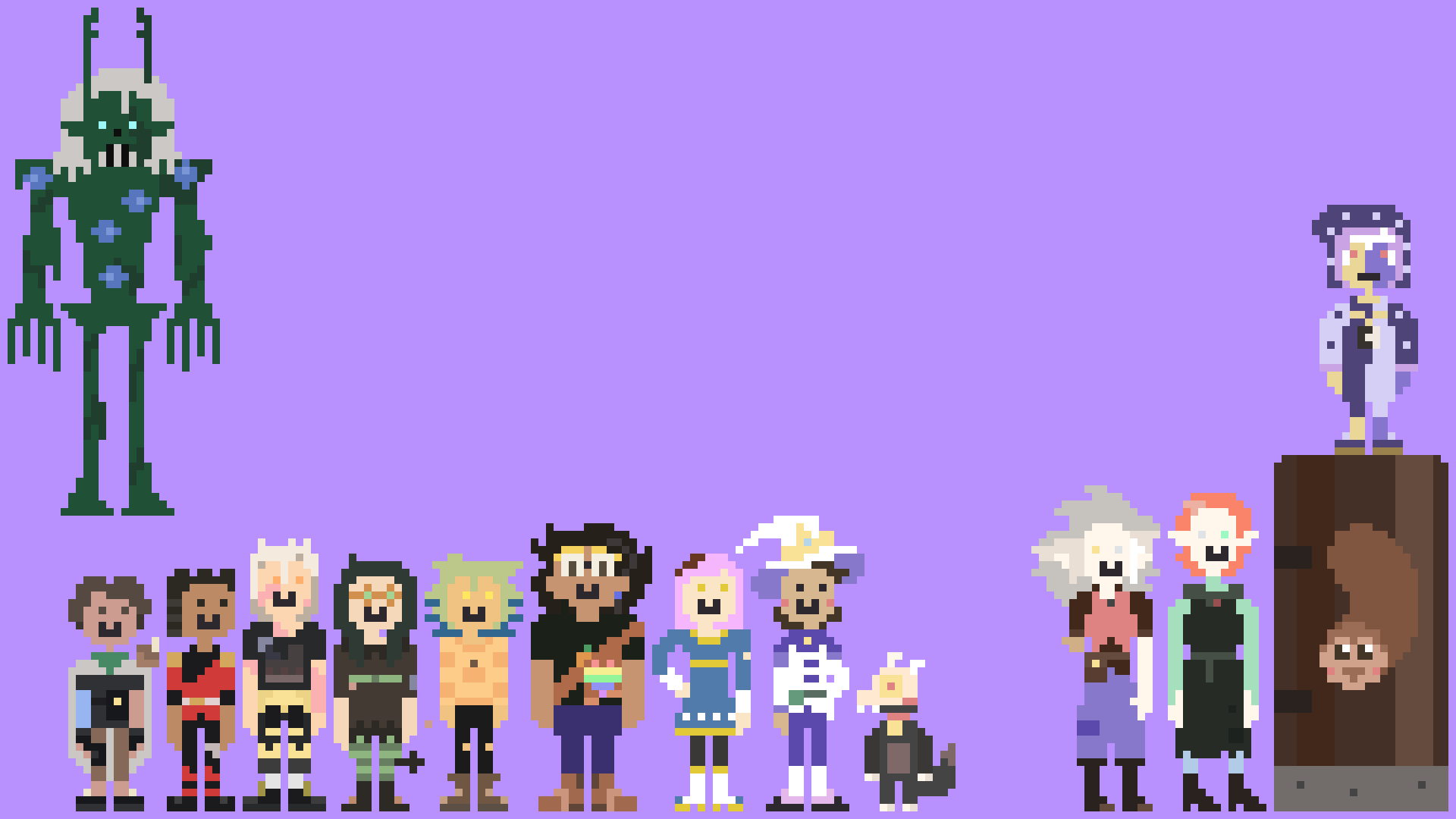 TOH pixelart #12 I added matt (wow its been more than a month since the ...