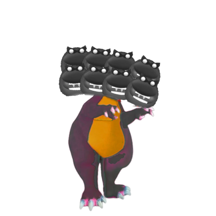 Giga Death Barney Part 2 Has Arrived Here! 11-15-Headed Giga Death ...