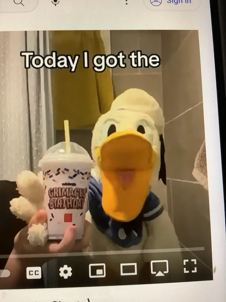 Donald Duck with a grimace shake | Fandom