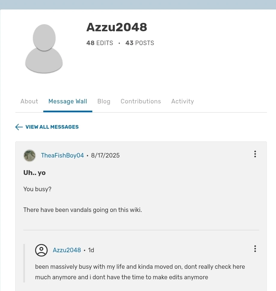 Azzu2048 just left. | Fandom