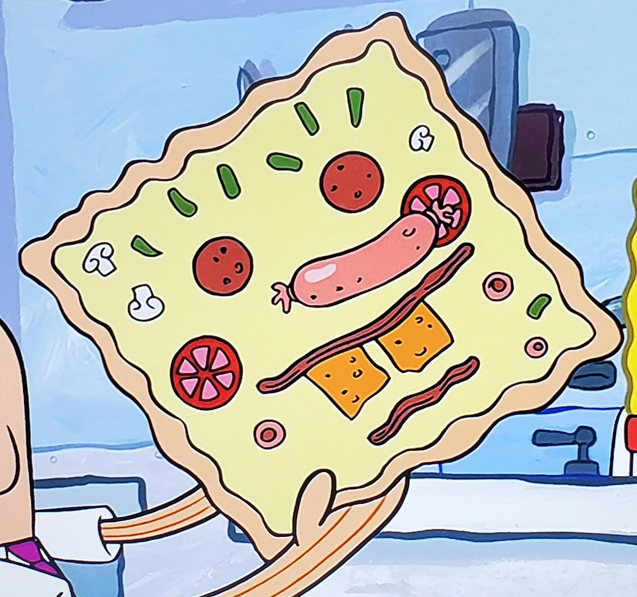 Who wants to eat this Spongebob pizza from the episode, "Big League Bob ...