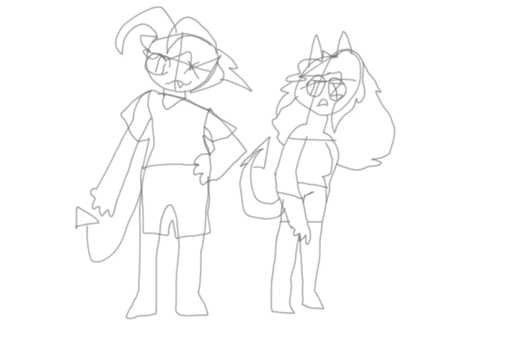 i have two ocs that im sketching | Fandom