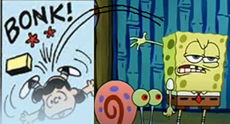SpongeBob throws a sponge at Lucy | Fandom