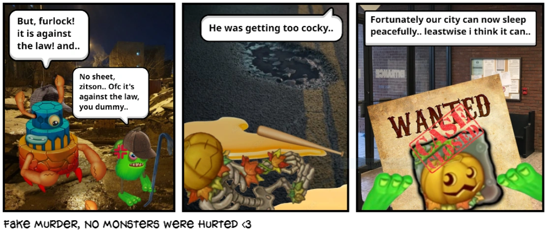 Detective Furlock Corns and his pal Zitson. | Fandom