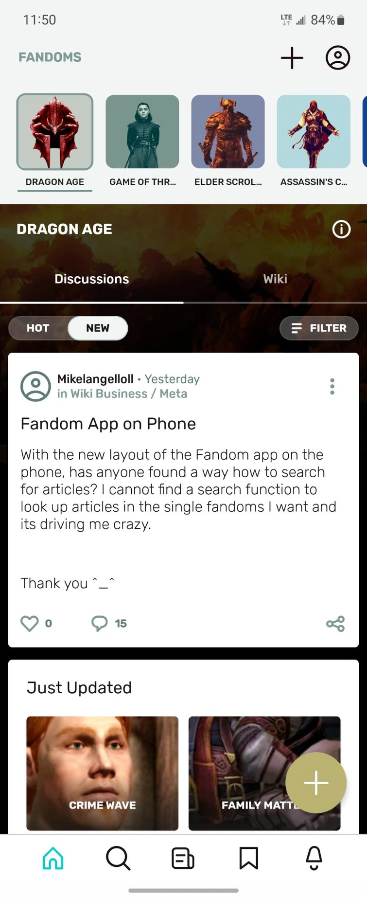 Fandom App on Phone | Fandom