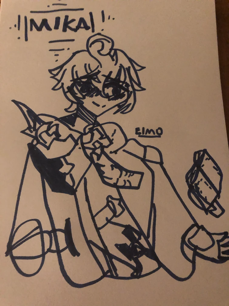 I Drew Mika! (Kinda different style from what I usually draw) | Fandom