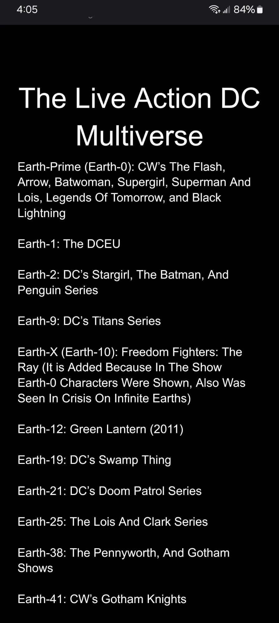 The Live Action DC Multiverse | Fandom