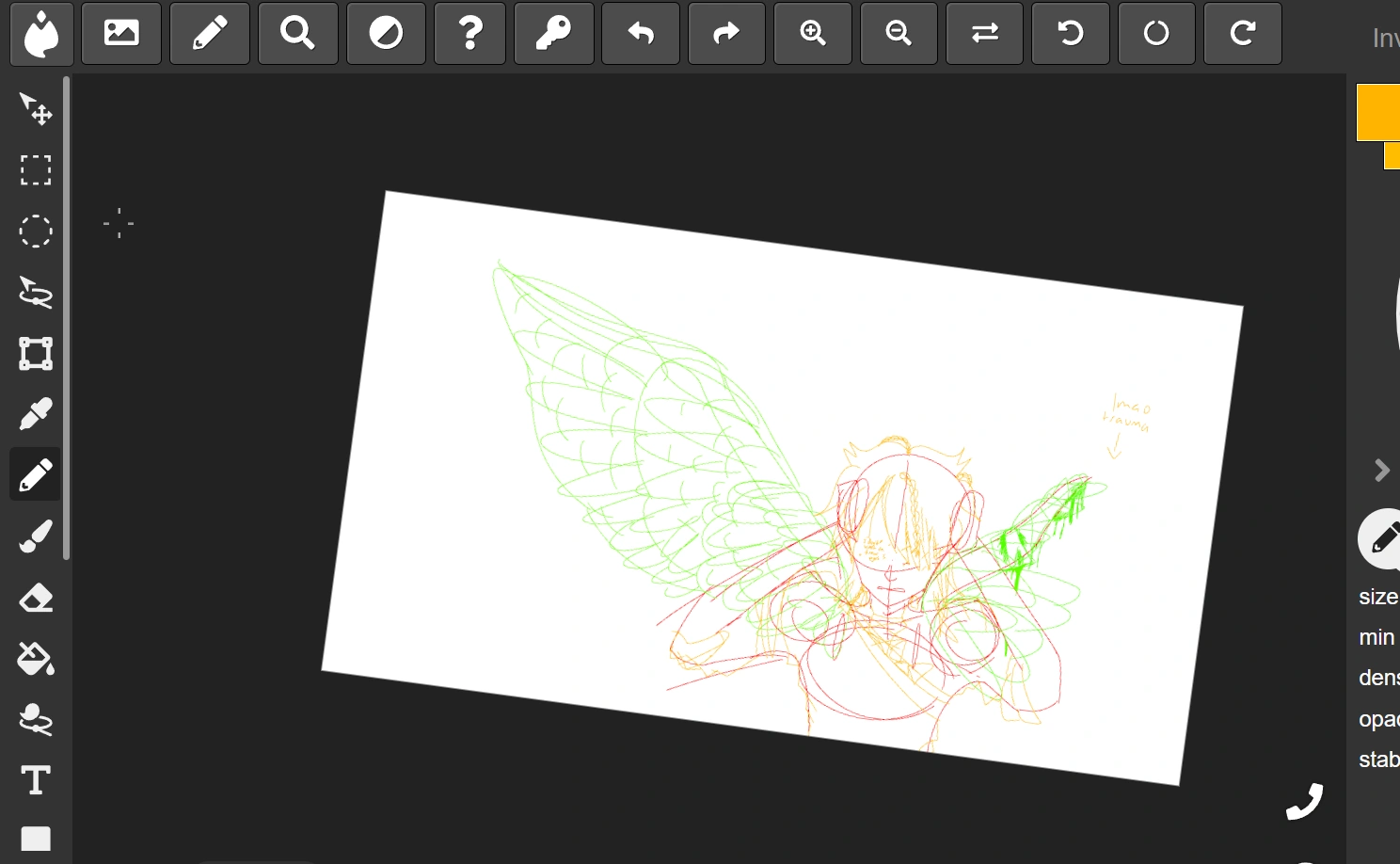 wip of a really bad digital thing (ft. curious light) | Fandom