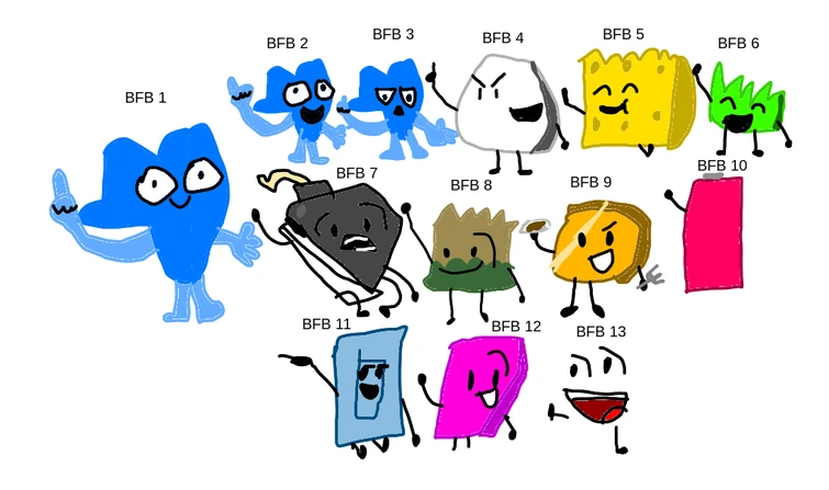 I drew the characters doing the BFB intro pose until BFB 13 | Fandom