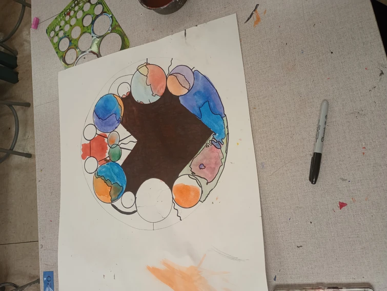 My circle art project thing so far | Fandom