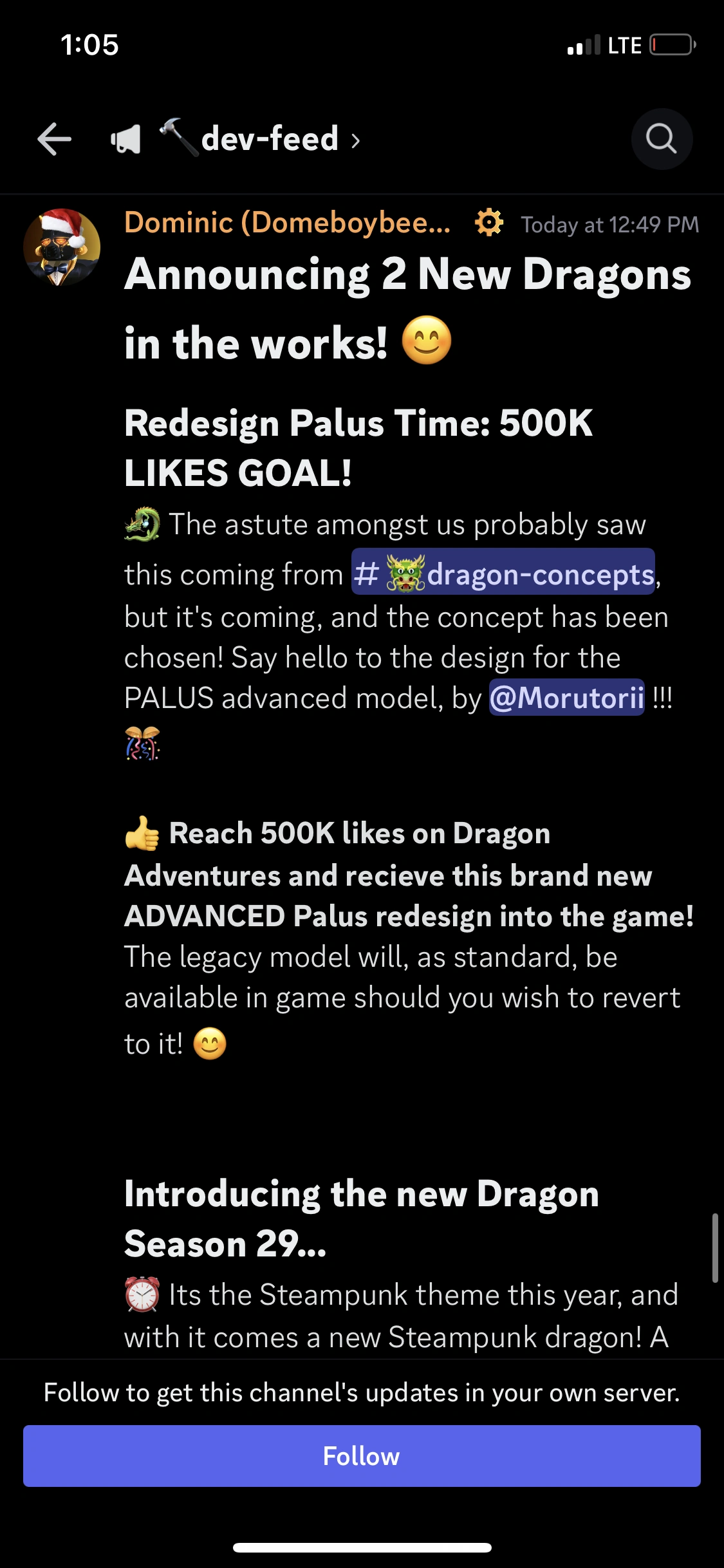 Dev news!: Palus Redesign and the new steampunk dragon! | Fandom