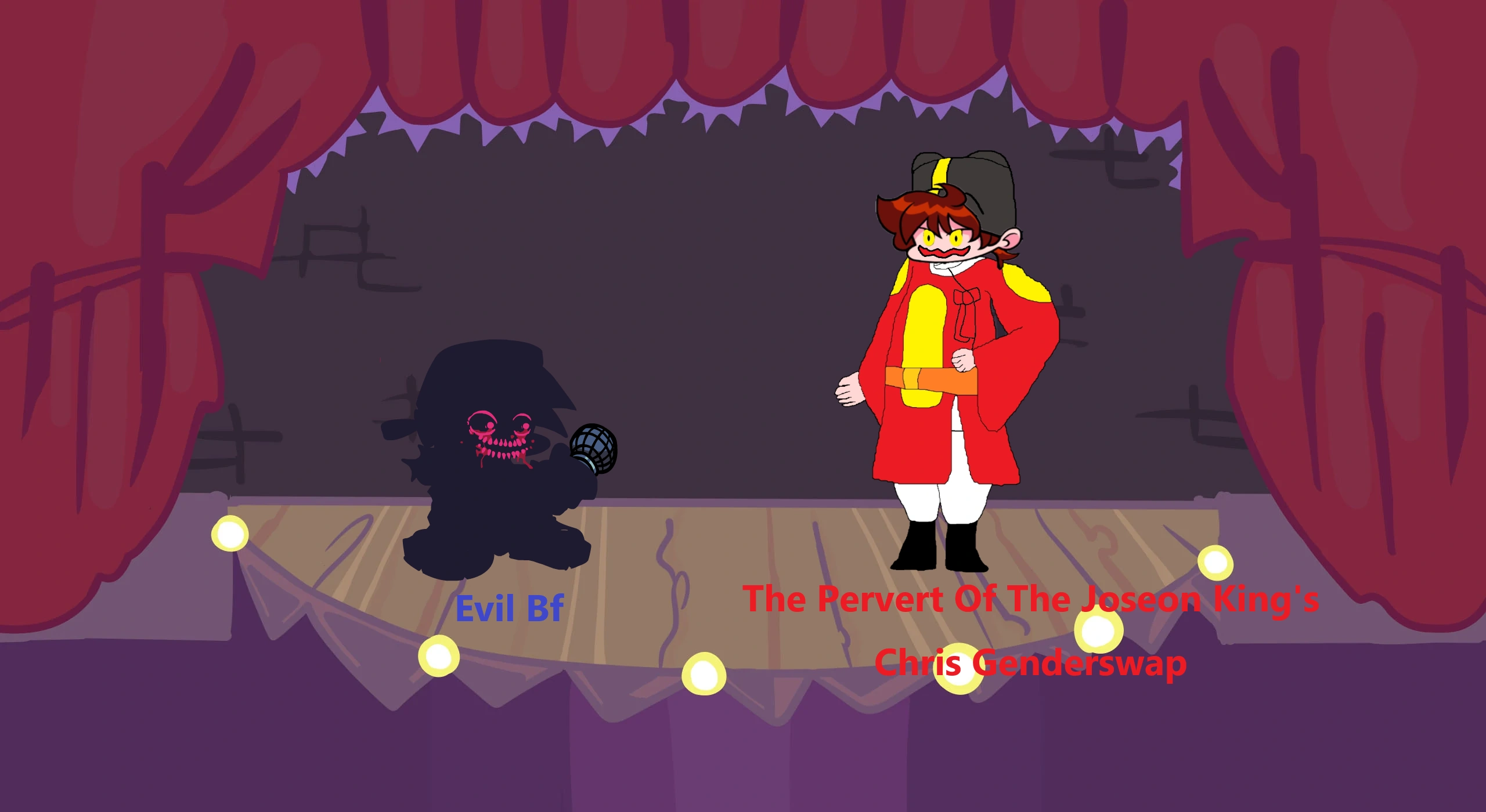 Friday Night Funkin : Evil Bf {VS} The Rervert Of The Joseon King's ...