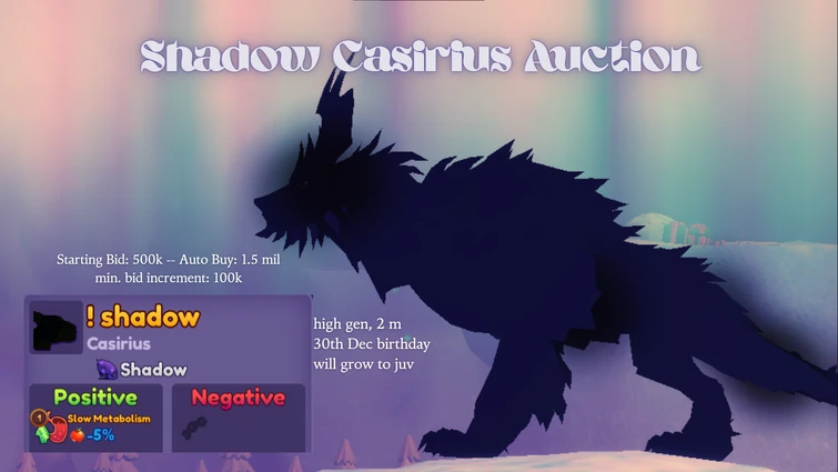 ⋆˚࿔ Shadow Dragons Auction [CAS AND STYME] | Fandom