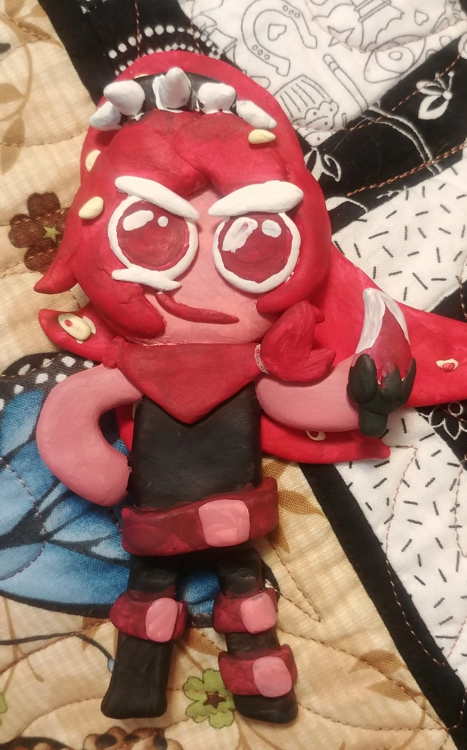 I tried making a Chilli Pepper figure but I should probably fix her ...