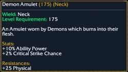 Demon Amulet | Daemonic sword ORPG Wiki | Fandom