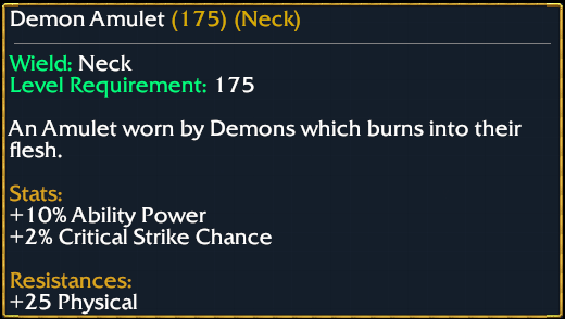 Demon Amulet | Daemonic sword ORPG Wiki | Fandom
