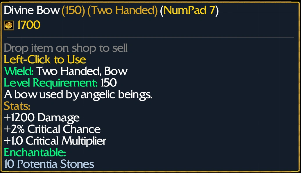 Divine Bow | Daemonic sword ORPG Wiki | Fandom