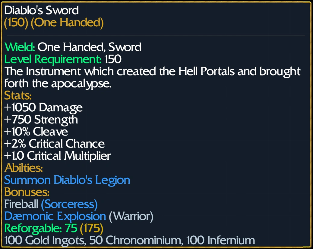 Diablo's Sword | Daemonic sword ORPG Wiki | Fandom
