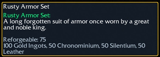 Rusty Armor Set | Daemonic sword ORPG Wiki | Fandom