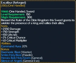 Excalibur (Reforged) | Daemonic sword ORPG Wiki | Fandom