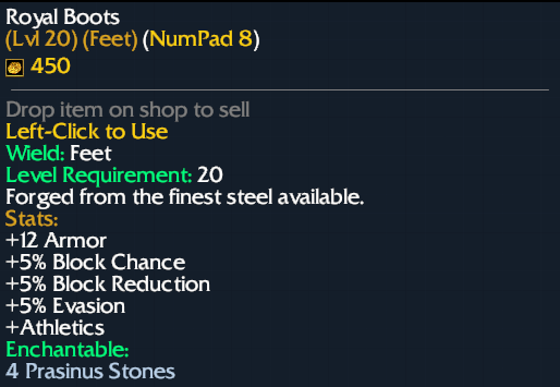 Royal Boots | Daemonic sword ORPG Wiki | Fandom