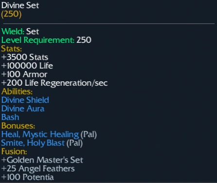 Divine Set | Daemonic sword ORPG Wiki | Fandom