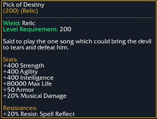 Pick of Destiny | Daemonic sword ORPG Wiki | Fandom
