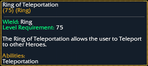 Ring of Teleportation | Daemonic sword ORPG Wiki | Fandom
