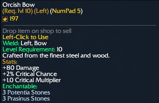 Orcish Bow | Daemonic sword ORPG Wiki | Fandom