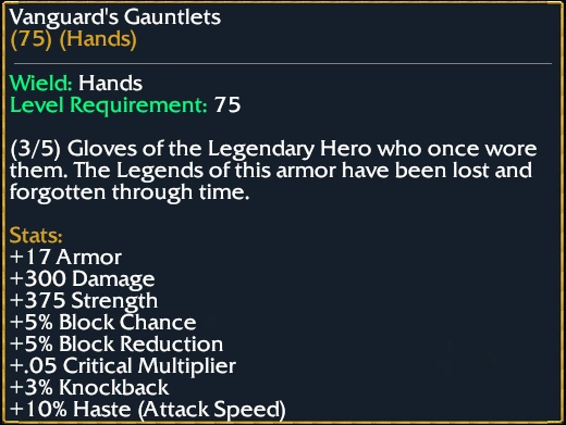 Vanguard's Gauntlets | Daemonic sword ORPG Wiki | Fandom