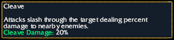 Cleave (20%) | Daemonic sword ORPG Wiki | Fandom