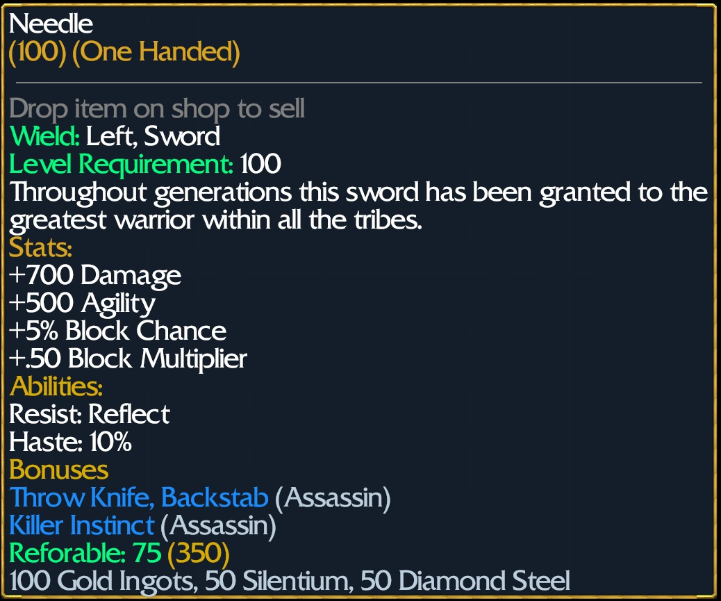 Needle | Daemonic sword ORPG Wiki | Fandom