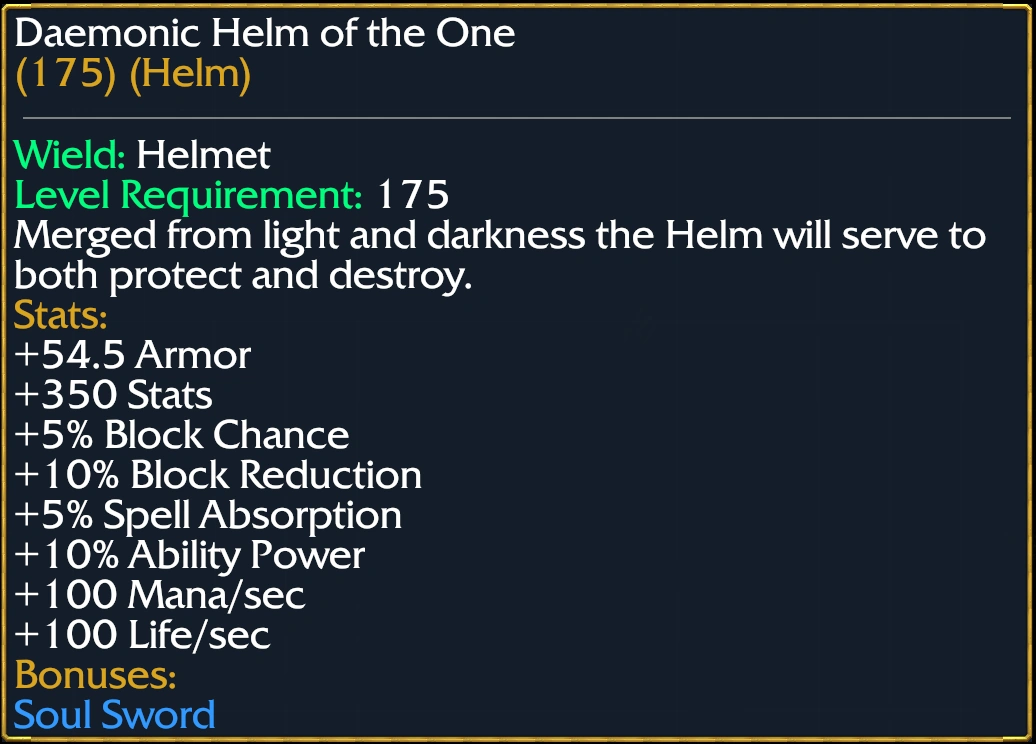Daemonic Helm of the One | Daemonic sword ORPG Wiki | Fandom