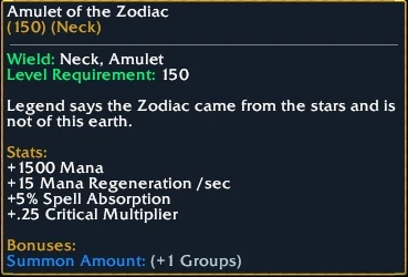 Amulet of the Zodiac | Daemonic sword ORPG Wiki | Fandom