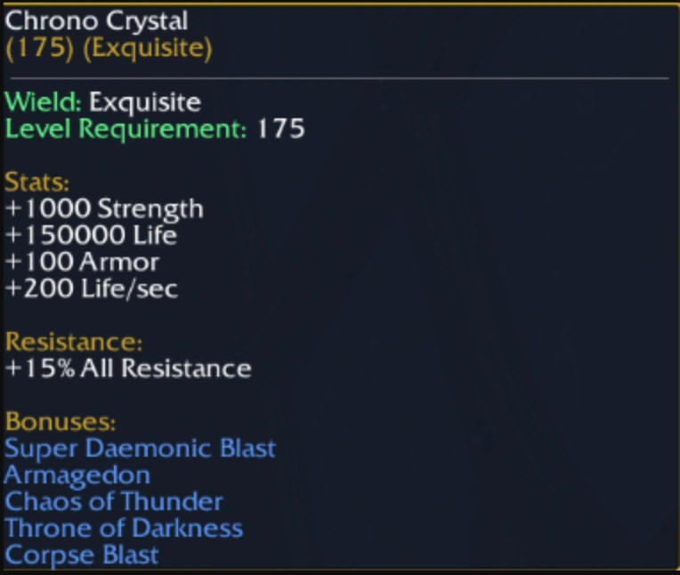 Chrono Crystal | Daemonic sword ORPG Wiki | Fandom