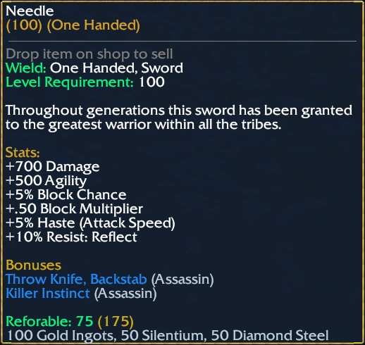 Needle | Daemonic sword ORPG Wiki | Fandom