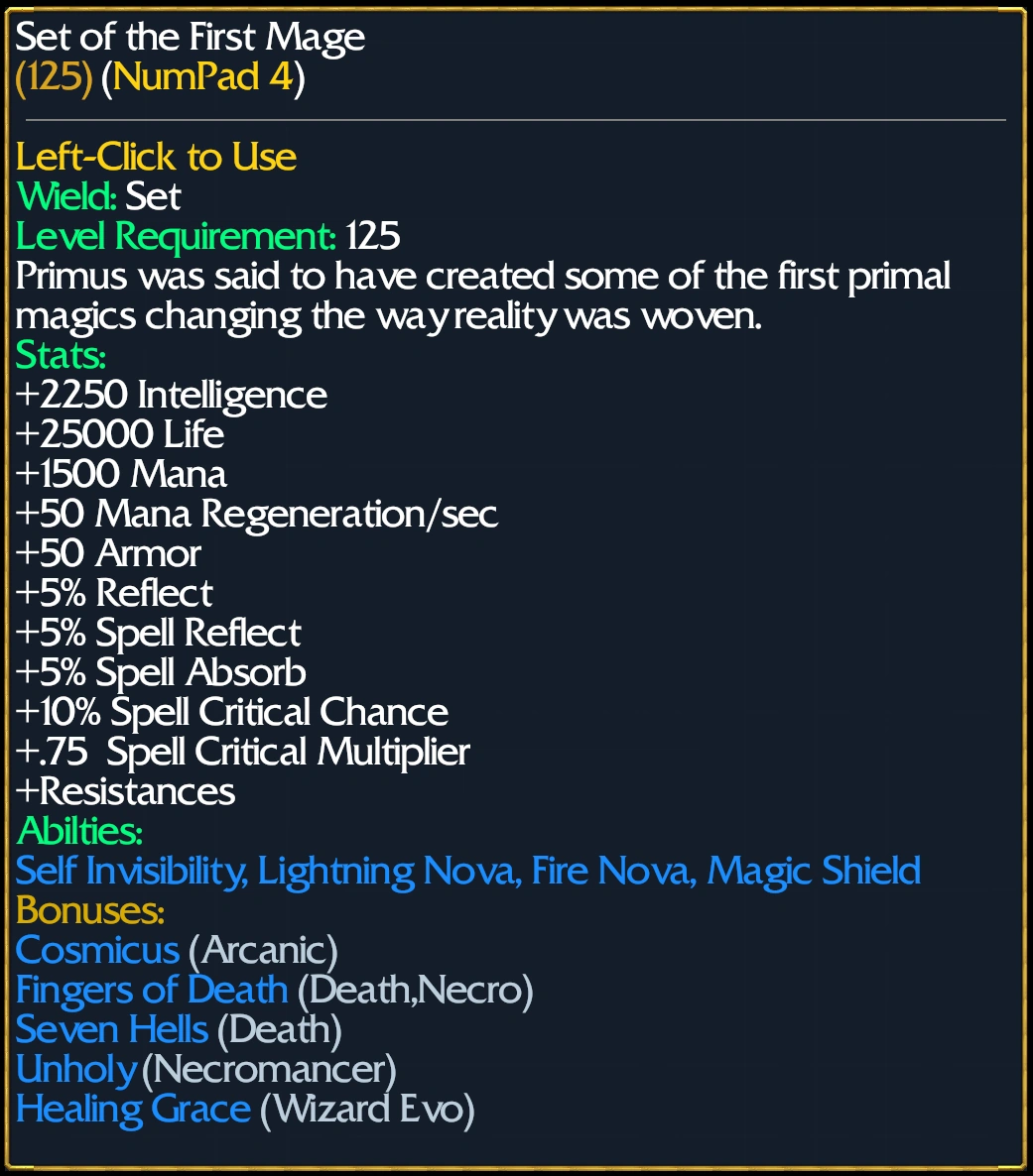 Set of the First Mage | Daemonic sword ORPG Wiki | Fandom