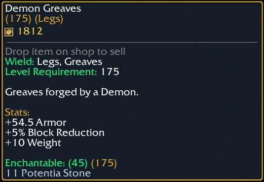 Demon Greaves | Daemonic sword ORPG Wiki | Fandom