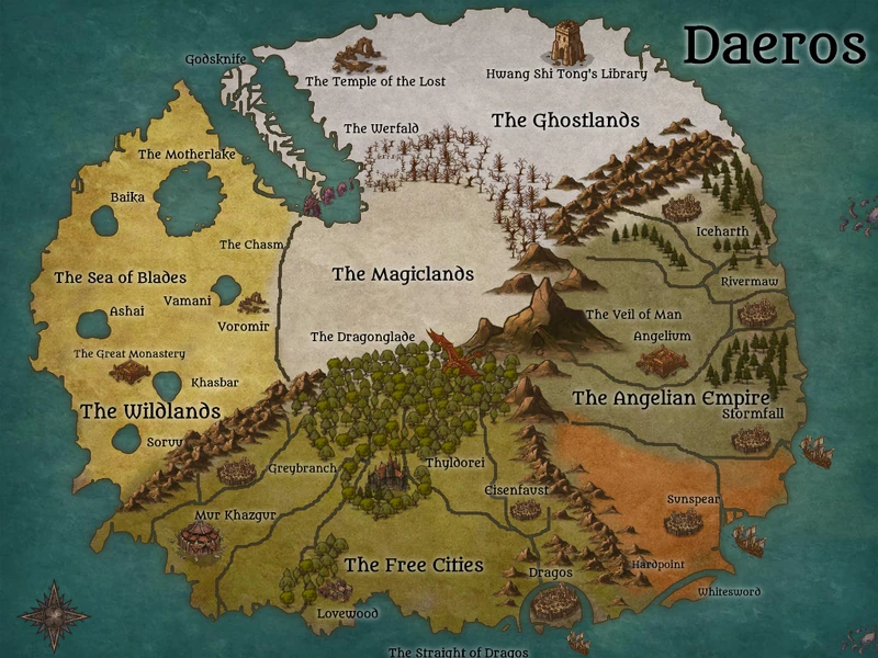Map of Daeros | Daeros Wiki | Fandom