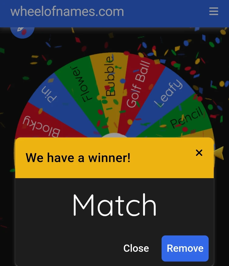 BFDI Spin a Wheel edition: Match has been eliminated | Fandom