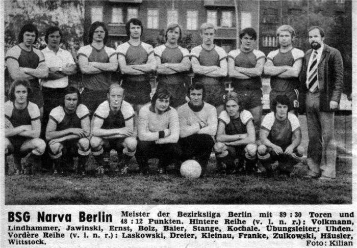 Saisonübersicht 1973/74 SG Narva Berlin | Deutsches Fußball Archiv | Fandom