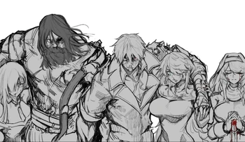 Five Great Heroes | Damn Reincarnation Wiki | Fandom