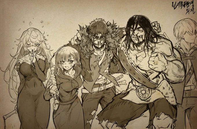 Five Great Heroes | Damn Reincarnation Wiki | Fandom