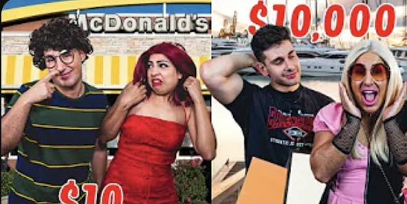 10$ VS 10,000$ Date | Dan & Riya Wiki | Fandom