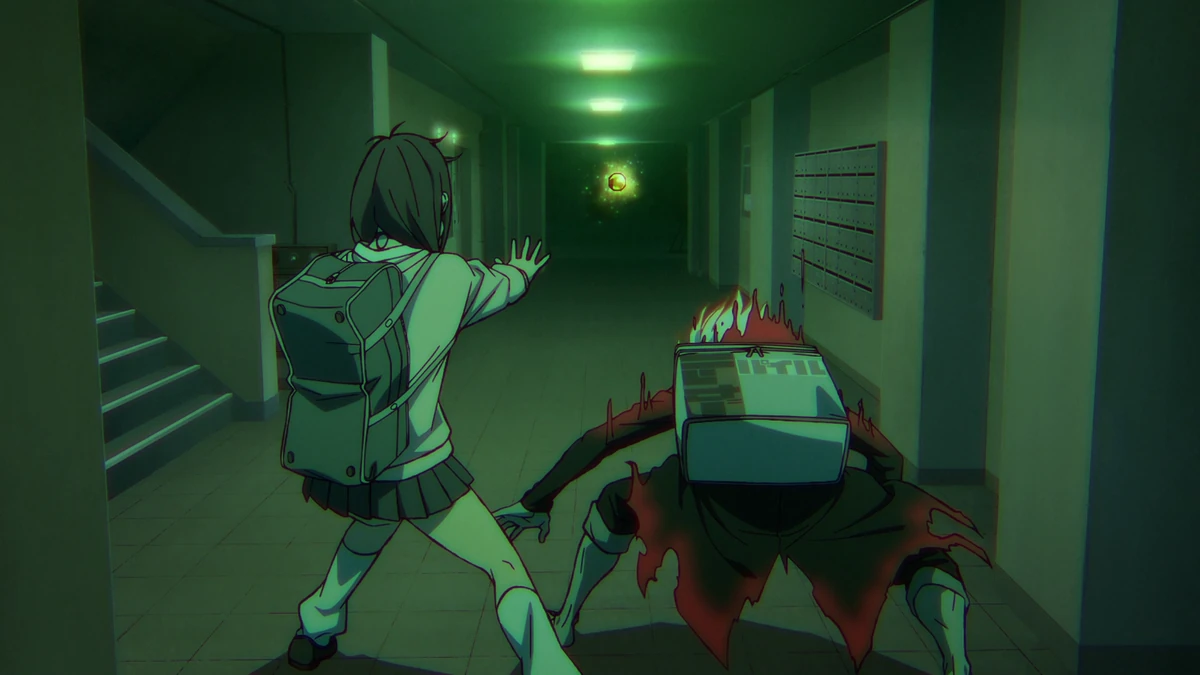 Momo Ayase, Okarun and Kinta Sakata vs. Bamora | Dandadan Wiki | Fandom