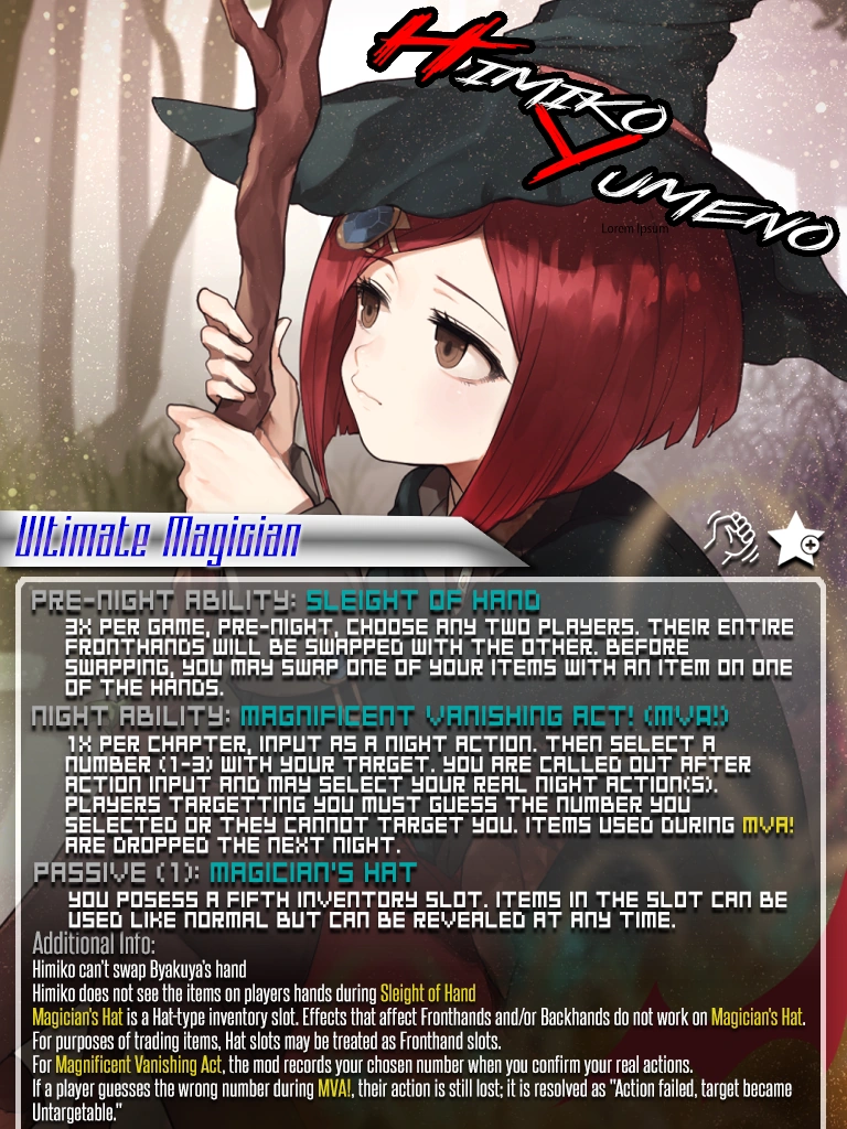 Magician | DanganMafiaOfficial Wiki | Fandom