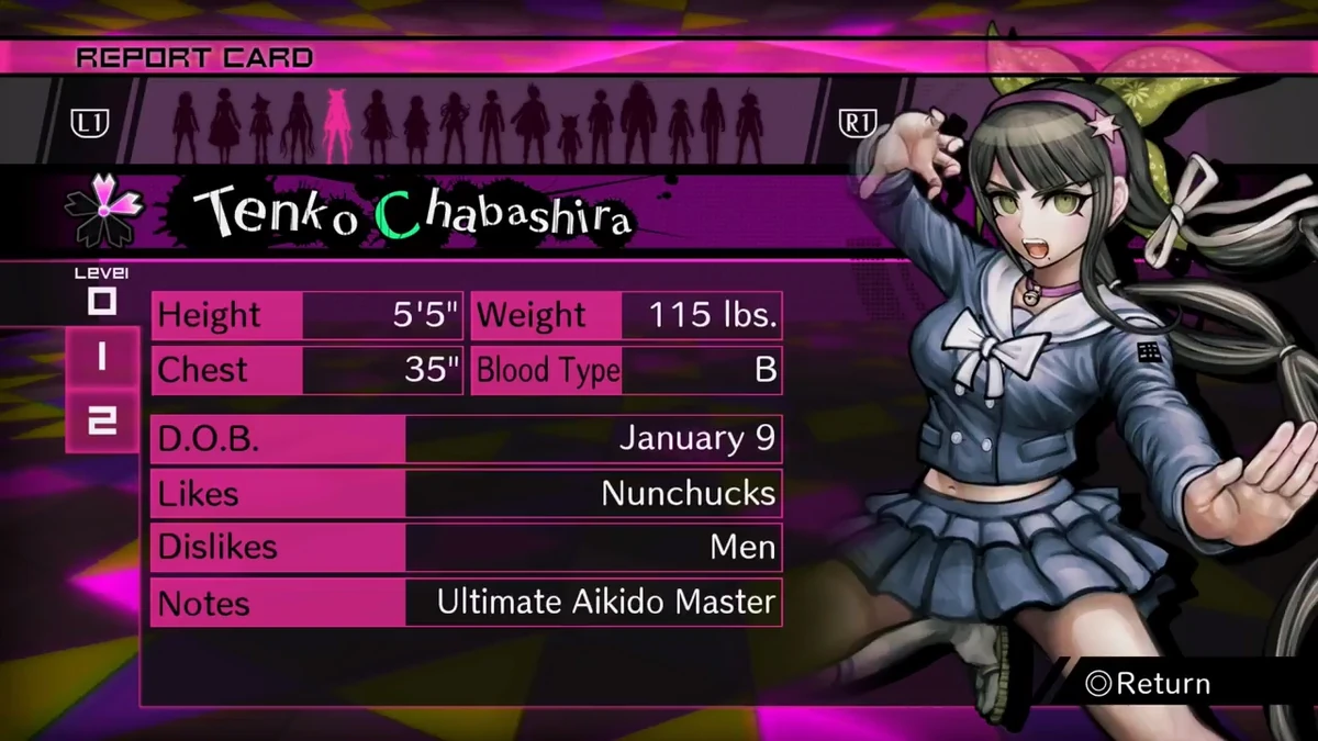 Free Time Events/Tenko Chabashira | Danganronpa Wiki | Fandom