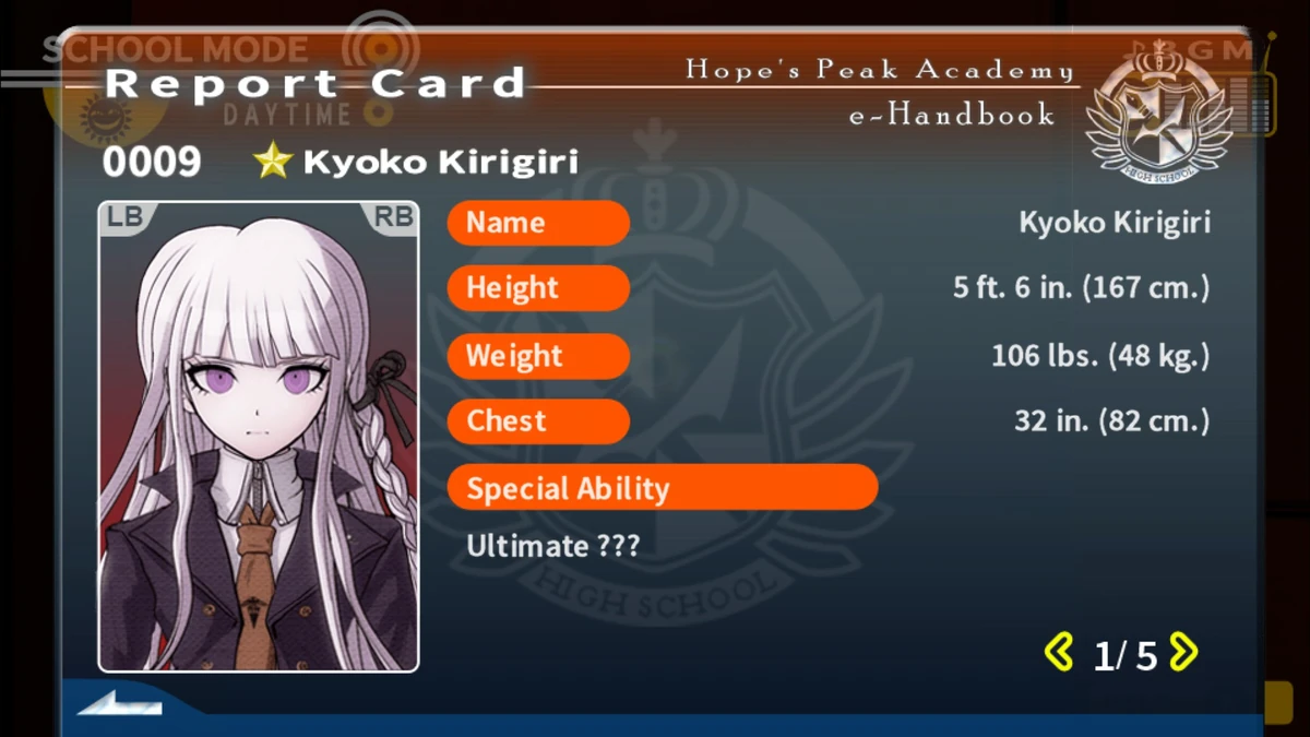 Free Time Events/Kyoko Kirigiri | Danganronpa Wiki | Fandom