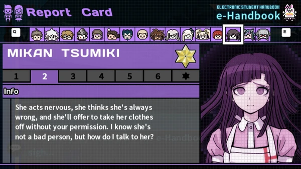 Free Time Events/Mikan Tsumiki | Danganronpa Wiki | Fandom